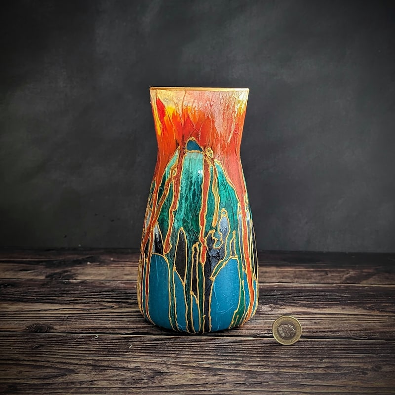 Hand Painted Pots Vases - Etsy UK