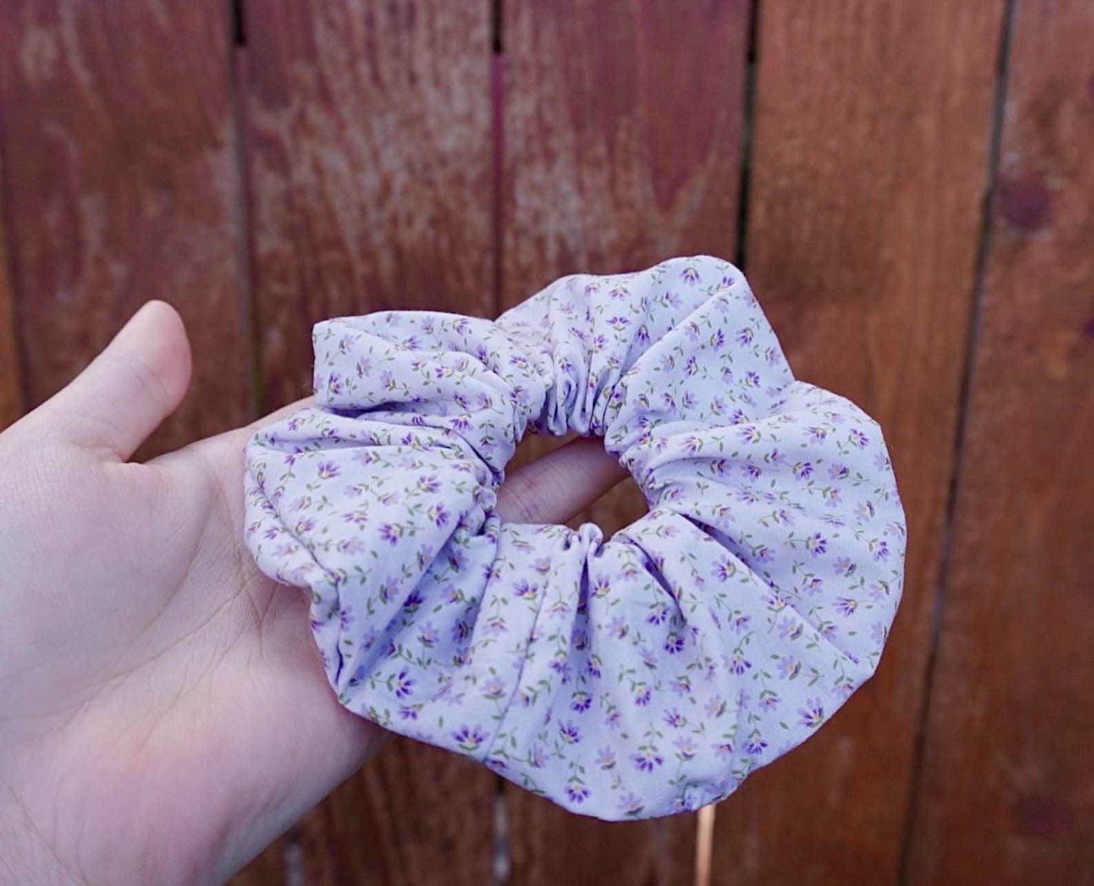Light Purple Flower Scrunchie Scrunchies Valentines Day | Etsy