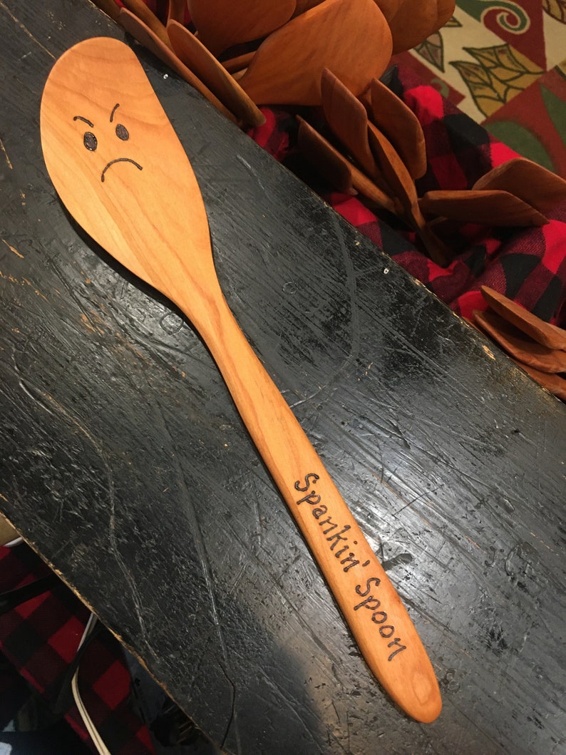 Spanking Spoon-handmade-cherry - Etsy