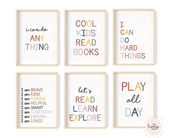 Inspirational Kids Posters - Etsy