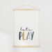 Let's Play Read Learn Playroom Wall Art Set of 3 - Etsy