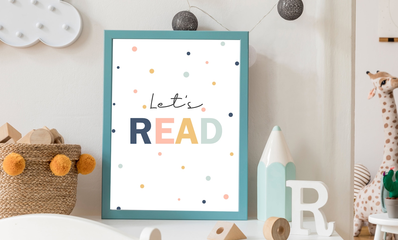 Let's Play Read Learn Playroom Wall Art Set of 3 Playroom Printables ...