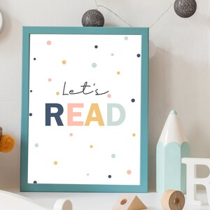 Let's Play Read Learn Playroom Wall Art Set of 3 Playroom Printables ...