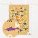Dinosaur Alphabet Poster Kids Room Decor Dinosaur Theme - Etsy