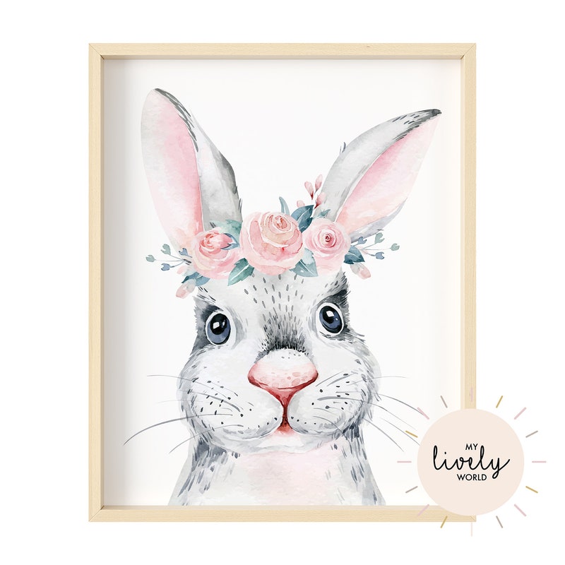 Bunny Rabbit Print - Etsy