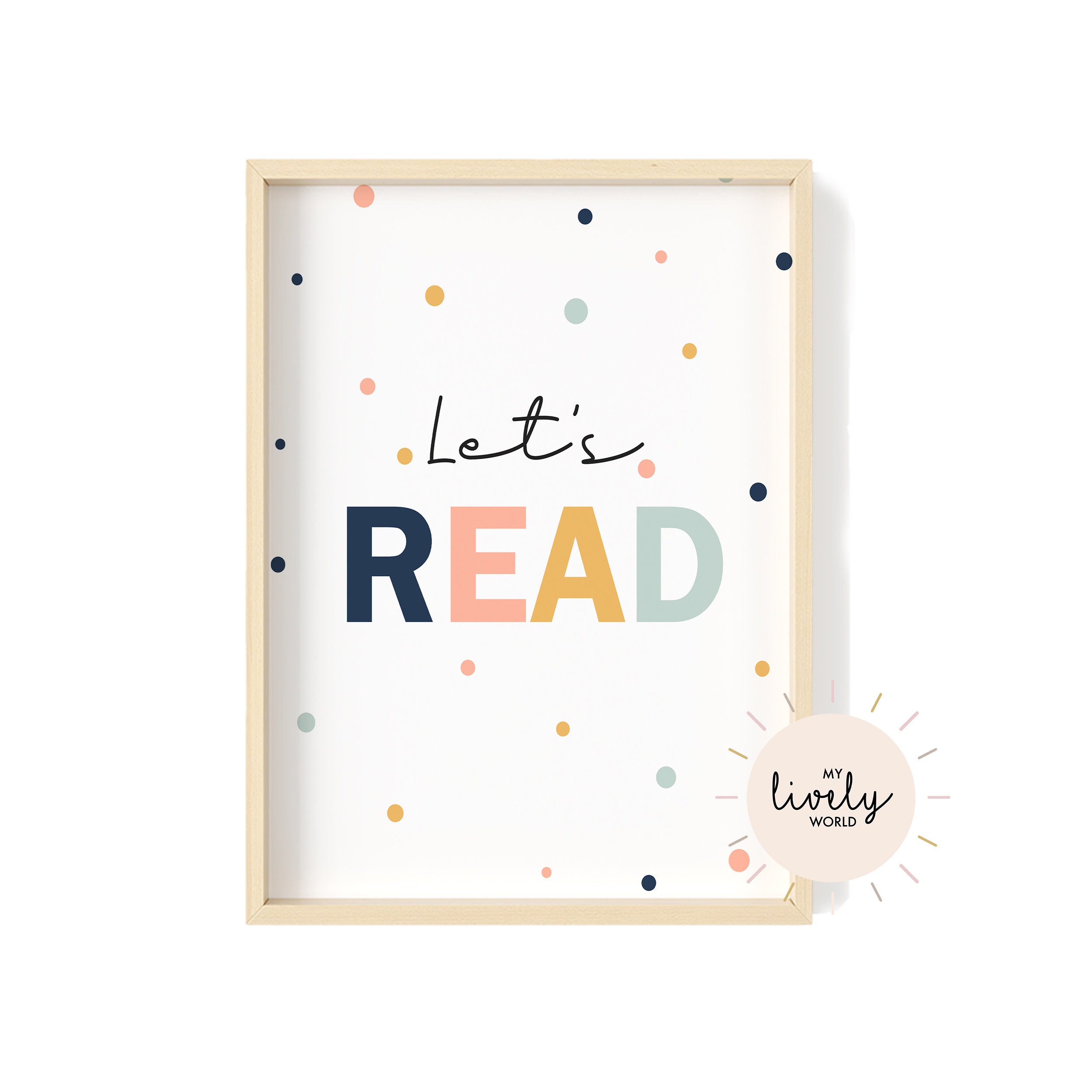 Let's Play Read Learn Playroom Wall Art Set of 3 - Etsy UK