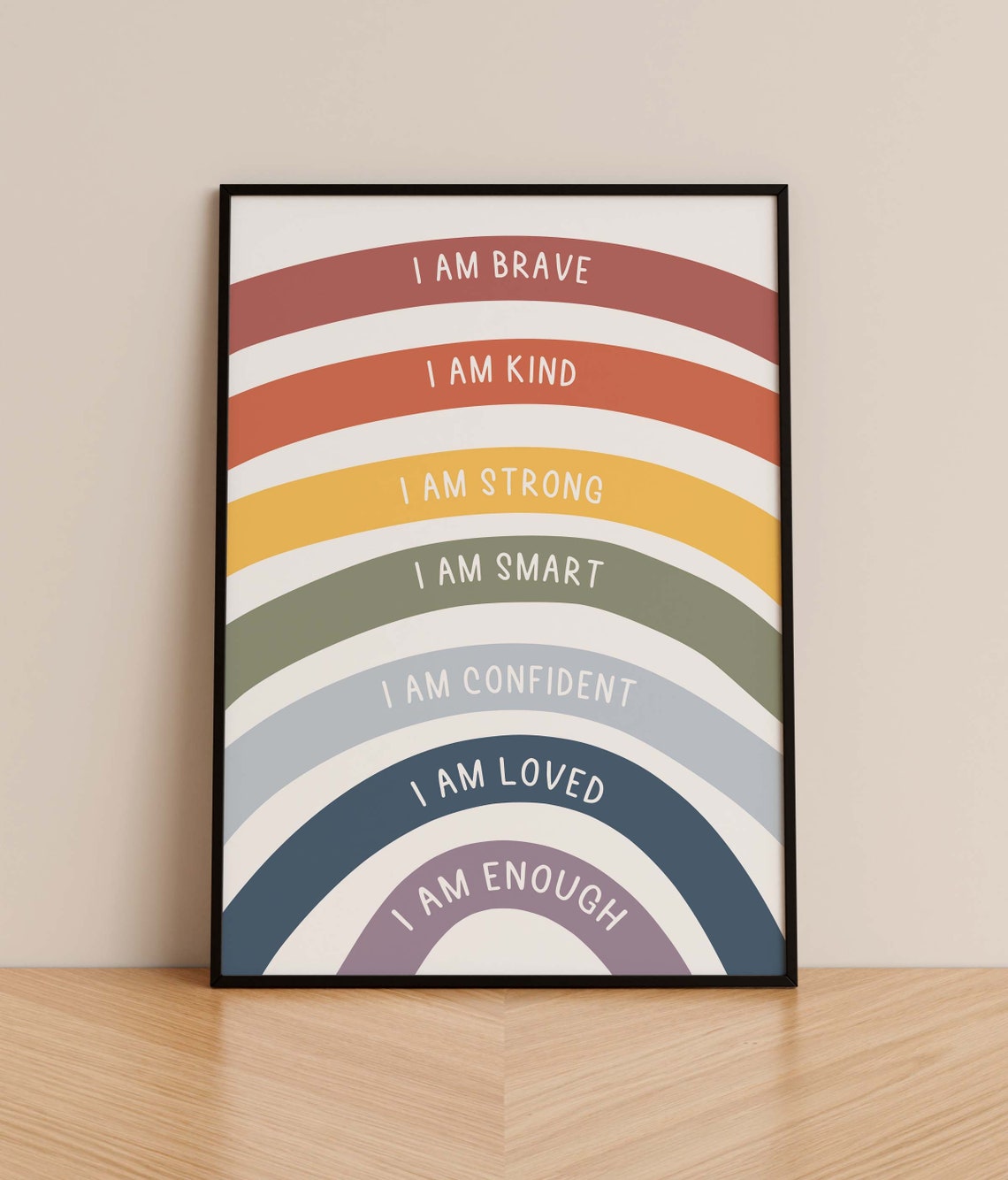 Affirmations Poster for Kids Rainbow Affirmations Print - Etsy