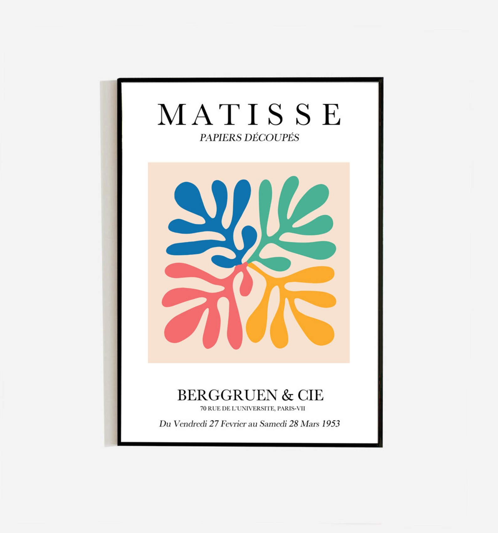 Matisse Exhibition Poster Digital Download Matisse Print - Etsy