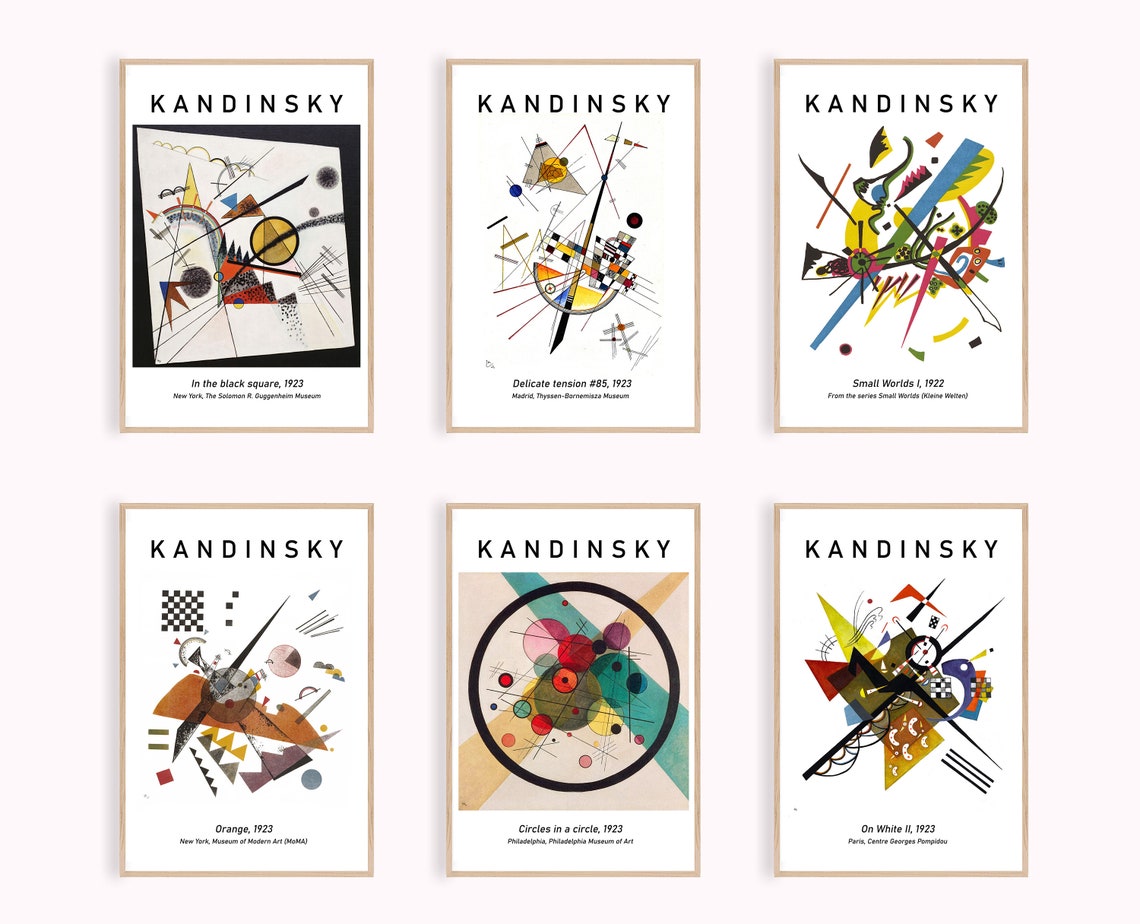 Kandinsky Poster Printable Set of 6 Digital Prints | Etsy