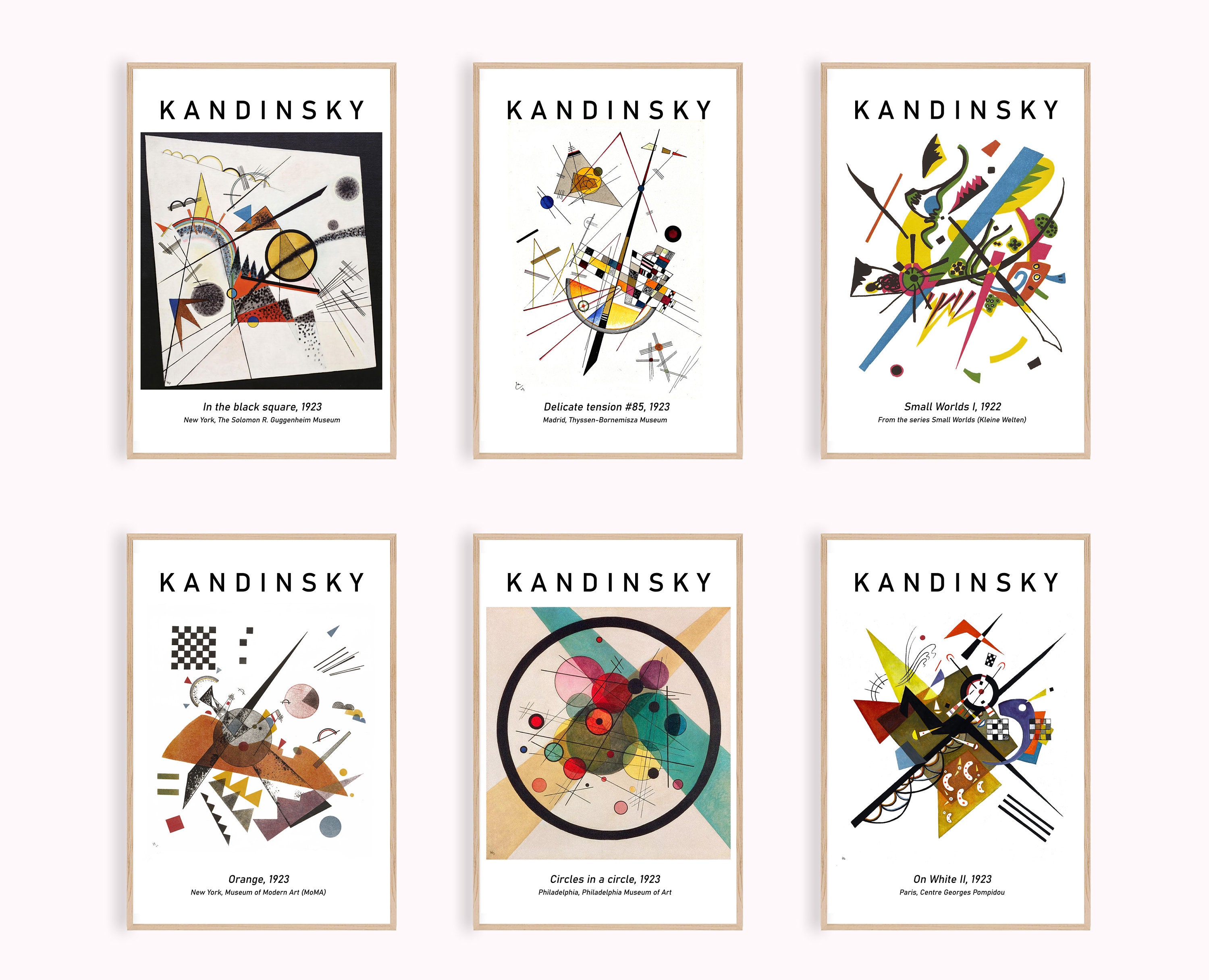 Kandinsky Poster Printable Set of 6 Digital Prints | Etsy