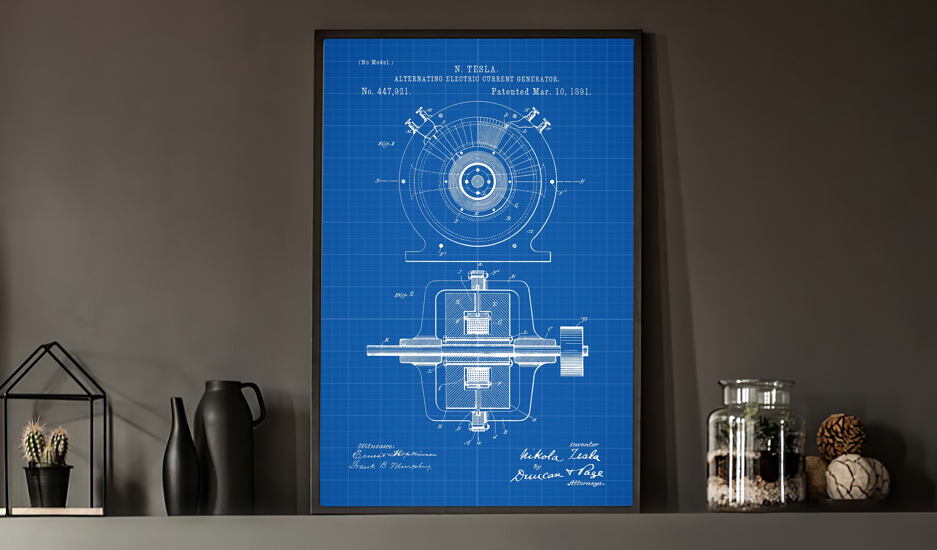 Nikola Tesla Poster Set of 10 Printable Art Gift for Him Engineering ...