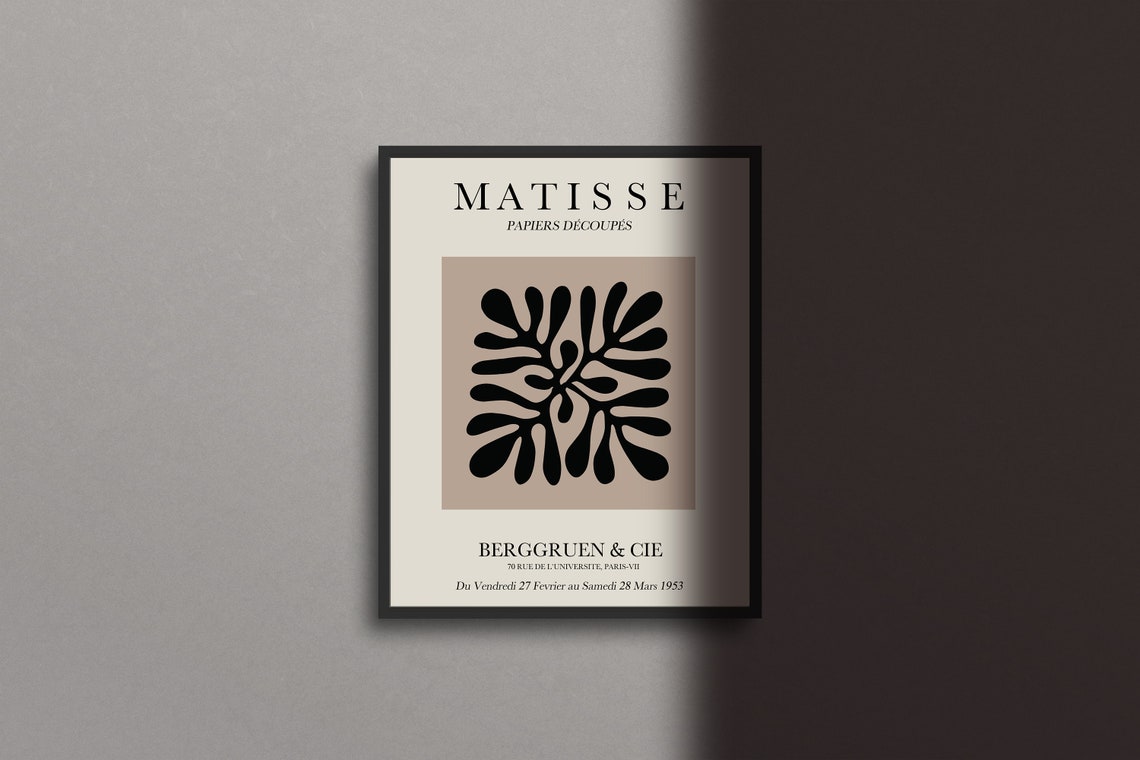 Matisse Exhibition Poster Digital Download Matisse Flower | Etsy