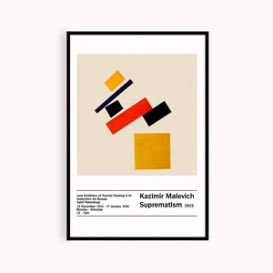 Kazimir Malevich Art Exhibition Poster, Set of 9, Malevich Art Print ...