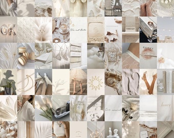 Neutral Aesthetic Wall Collage Kit digital Download 60 Pcs | Etsy