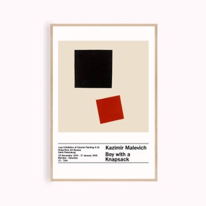 Kazimir Malevich Art Exhibition Poster, Set of 9, Malevich Art Print ...