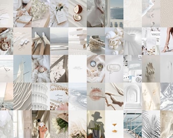 Neutral Aesthetic Wall Collage Kit digital Download 60 Pcs | Etsy