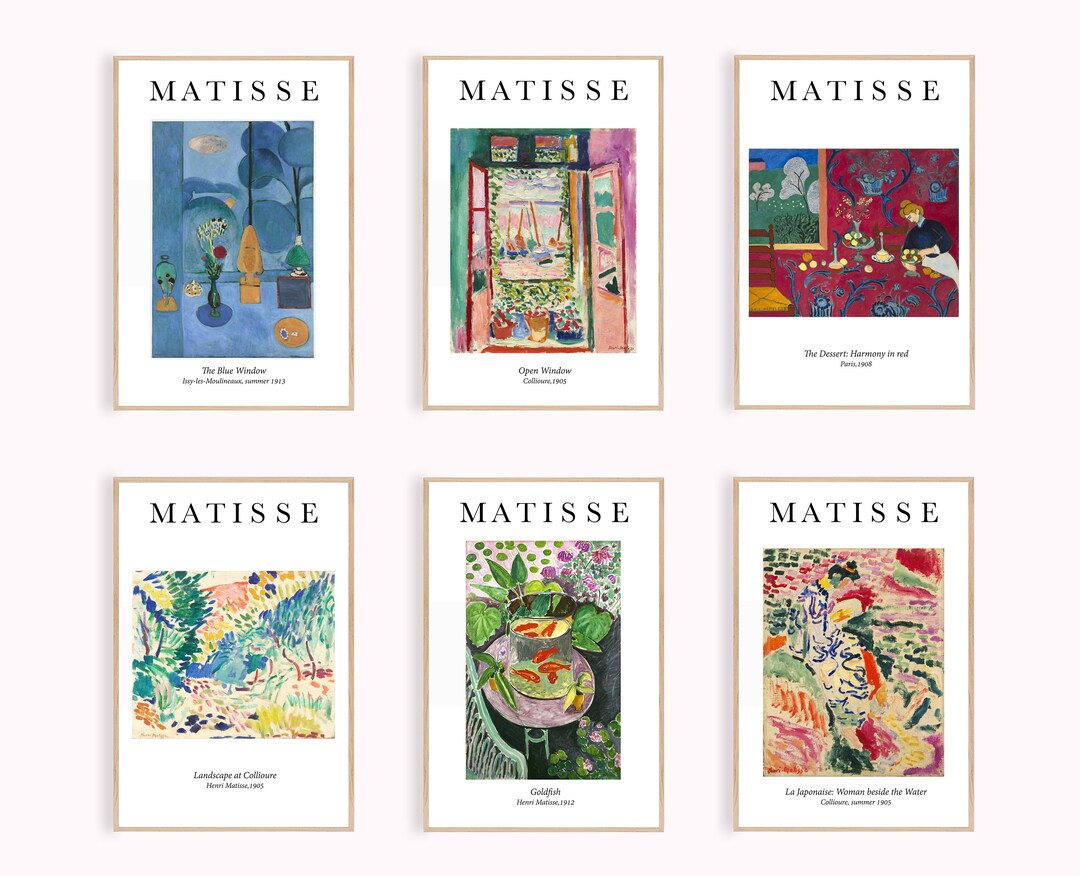 Matisse Poster Set, Gallery Wall Art, Museum Exhibition, Abstract Print ...