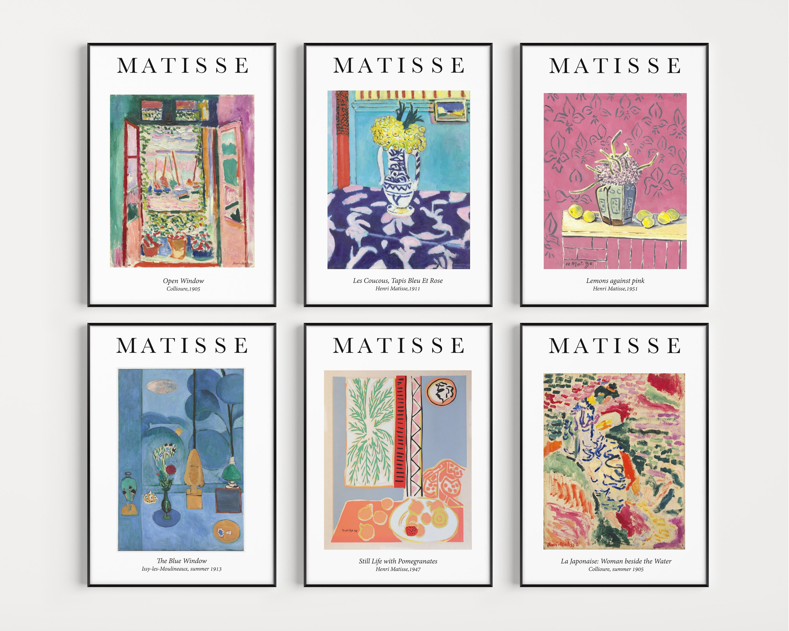 Matisse Poster Set, Gallery Wall Art, Museum Exhibition, Abstract Print ...