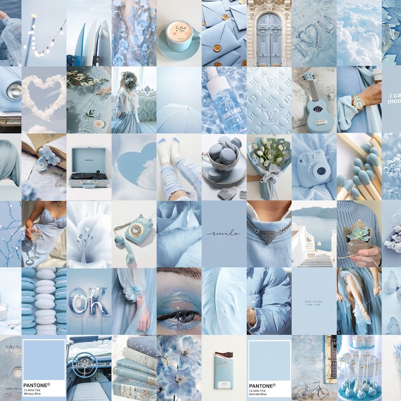 Blue Collage Kit - Etsy