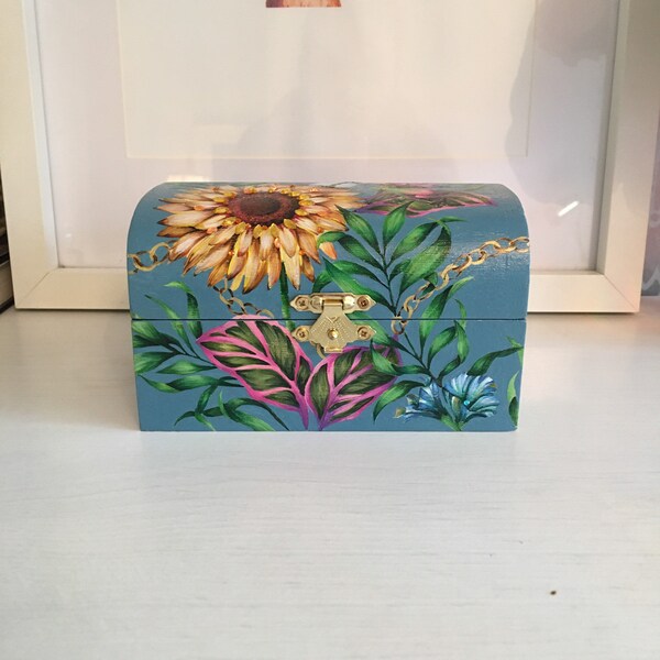 Hand Painted Box - Etsy