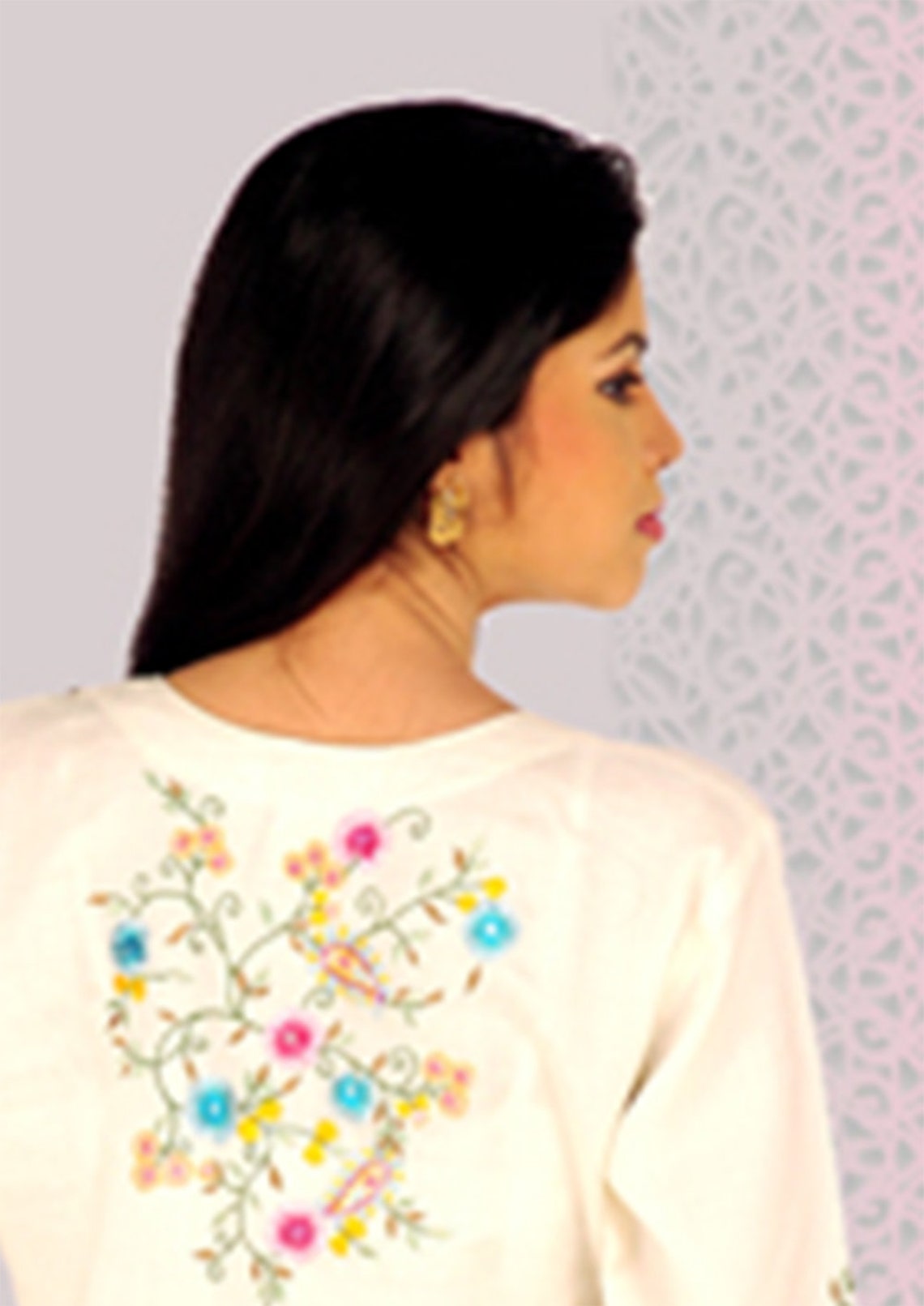 Tunic Tops, Embroidery Tunics, Women's Clothing, Western Top, Half ...