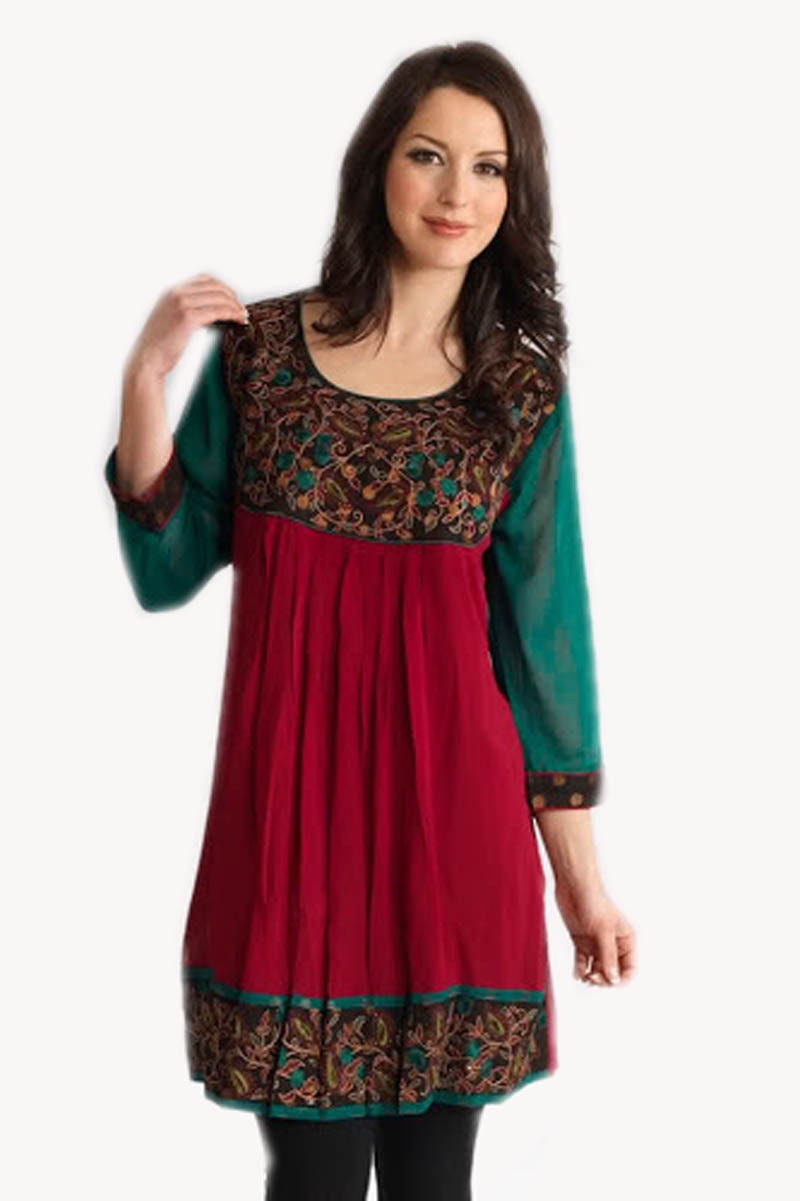 Hand Embroidered Tunic Shirt Blouse ,tunics Top for Women /embroidered ...