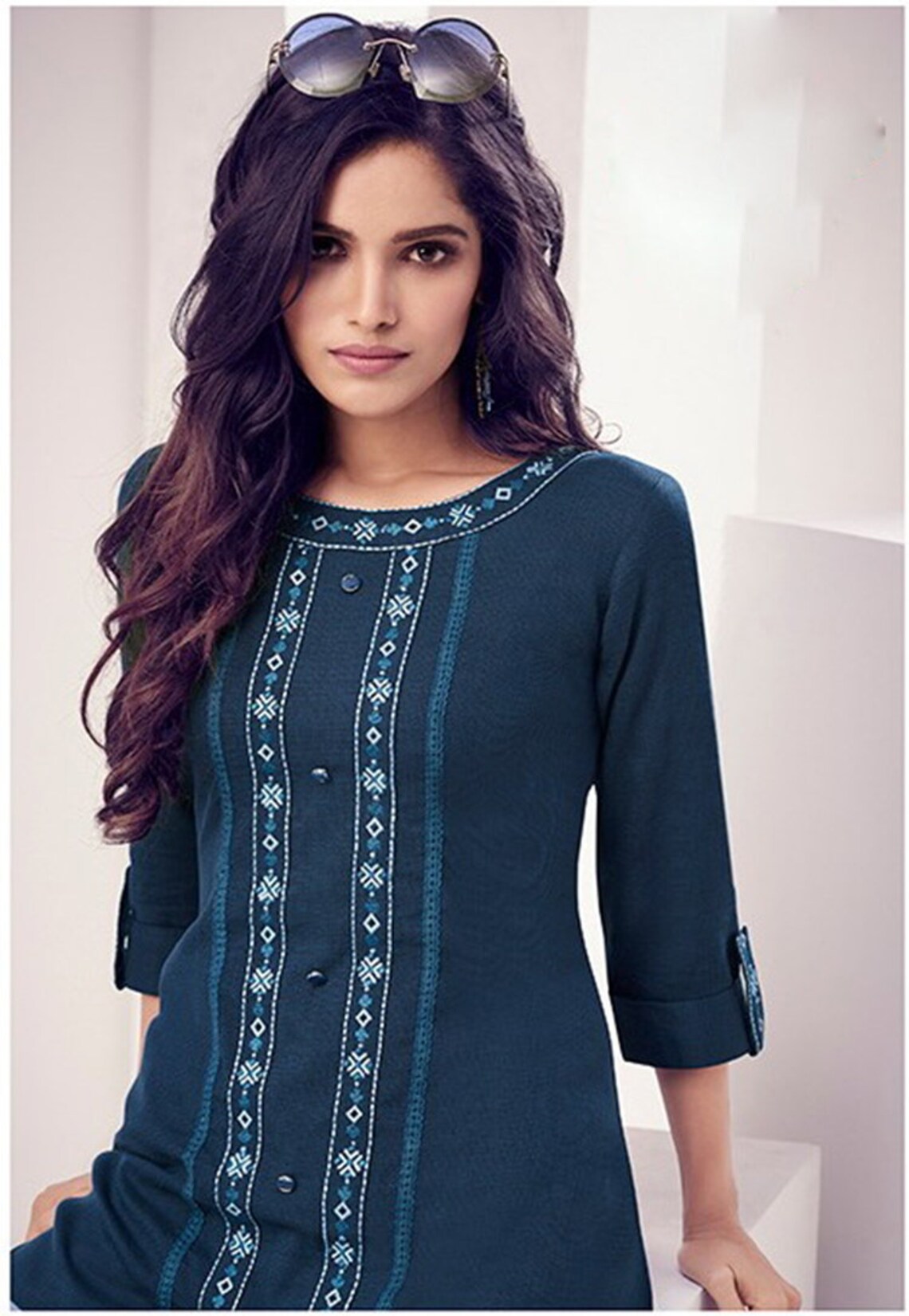 Tunic Top Dress for Women Resort Wear, Bohemian Clothing, Embroidery ...