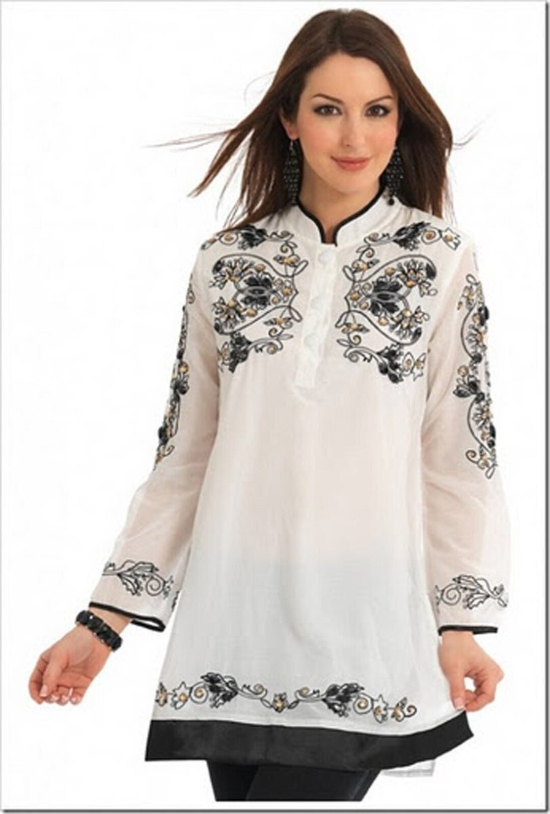 Women's Tunic Top , Blouse ,casual Long Sleeve Tunic Shirts ,plus ...