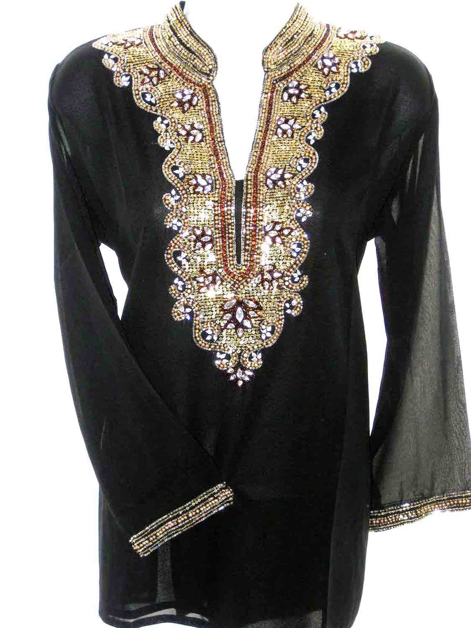 Women Tunic Top / Party Dress / Embroidered Tops for Women / Beads and ...