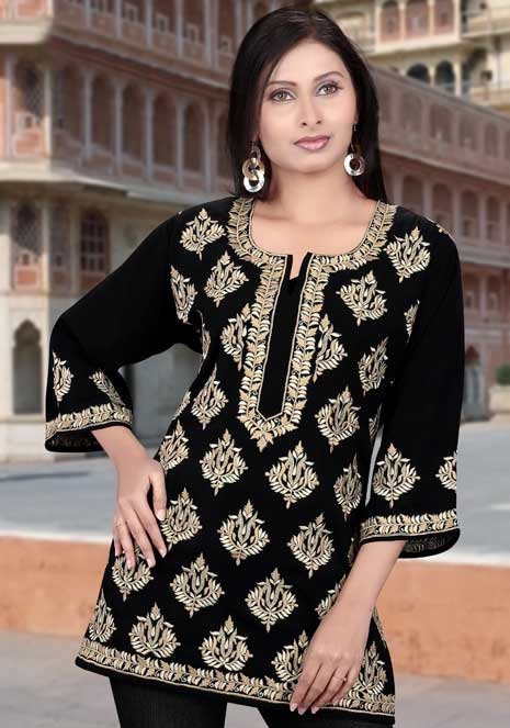 Women's Embroidered Designer Clothing Tunic Tops for - Etsy