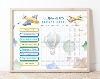 Shark Reward Chart Baby Shark Kids Award Chart Behaviour - Etsy