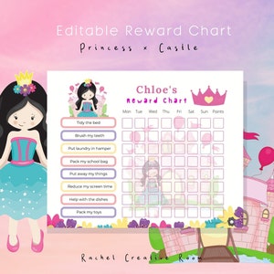 Castle Reward Chart - Etsy UK