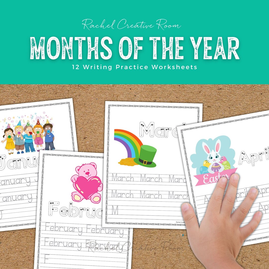 Months of the Year Writing Practice, Months, Writing, Educational ...
