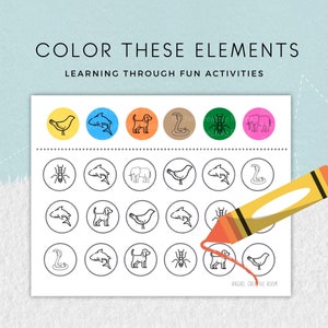 Coloring Activities Bundle Printable | Shapes | Numbers | Animals ...