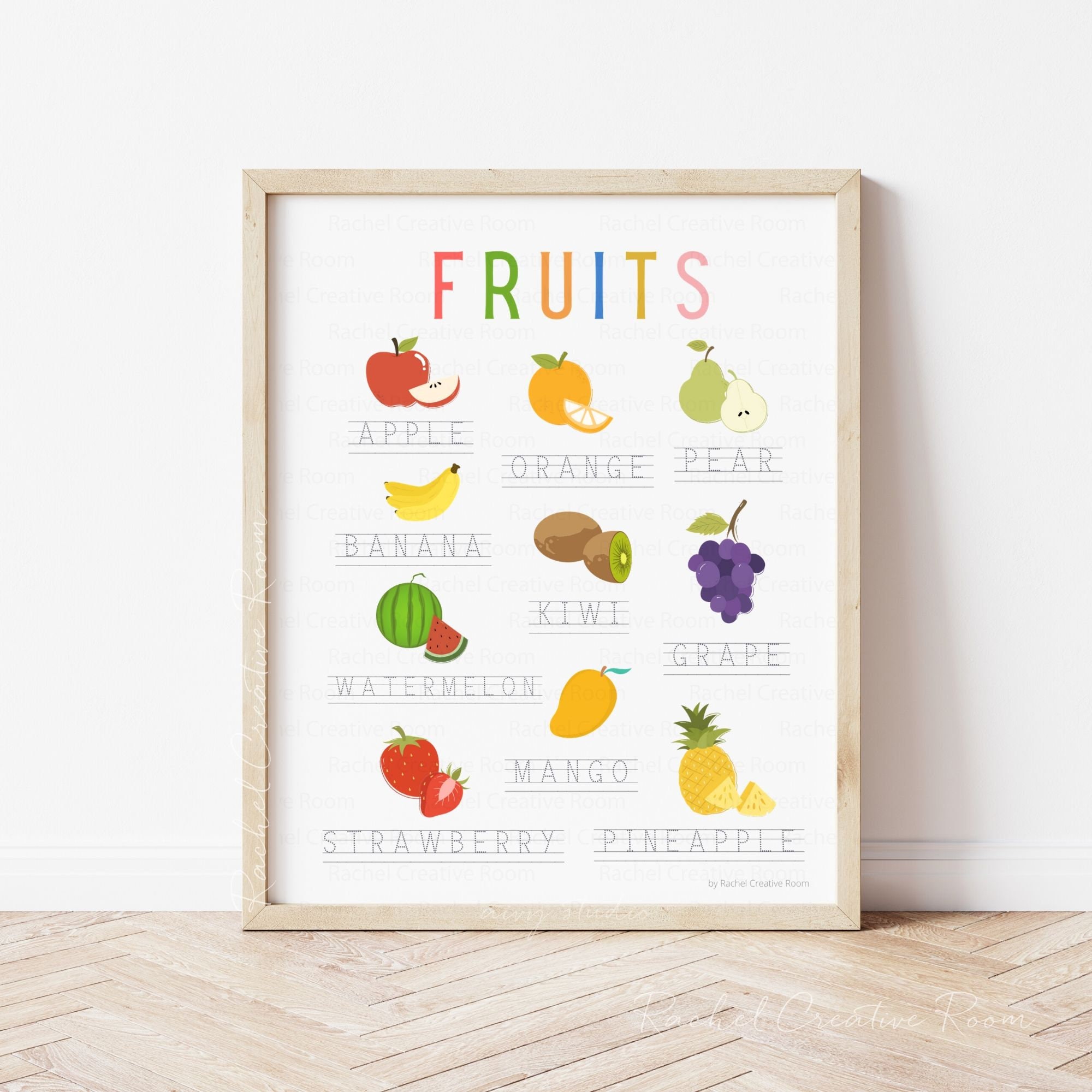 Educational Writing Practice Bundle 1 ABC Fruits Land Vehicles ...