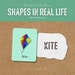Shapes in Real Life Educational Flashcards, Shapes Cards, Educational ...