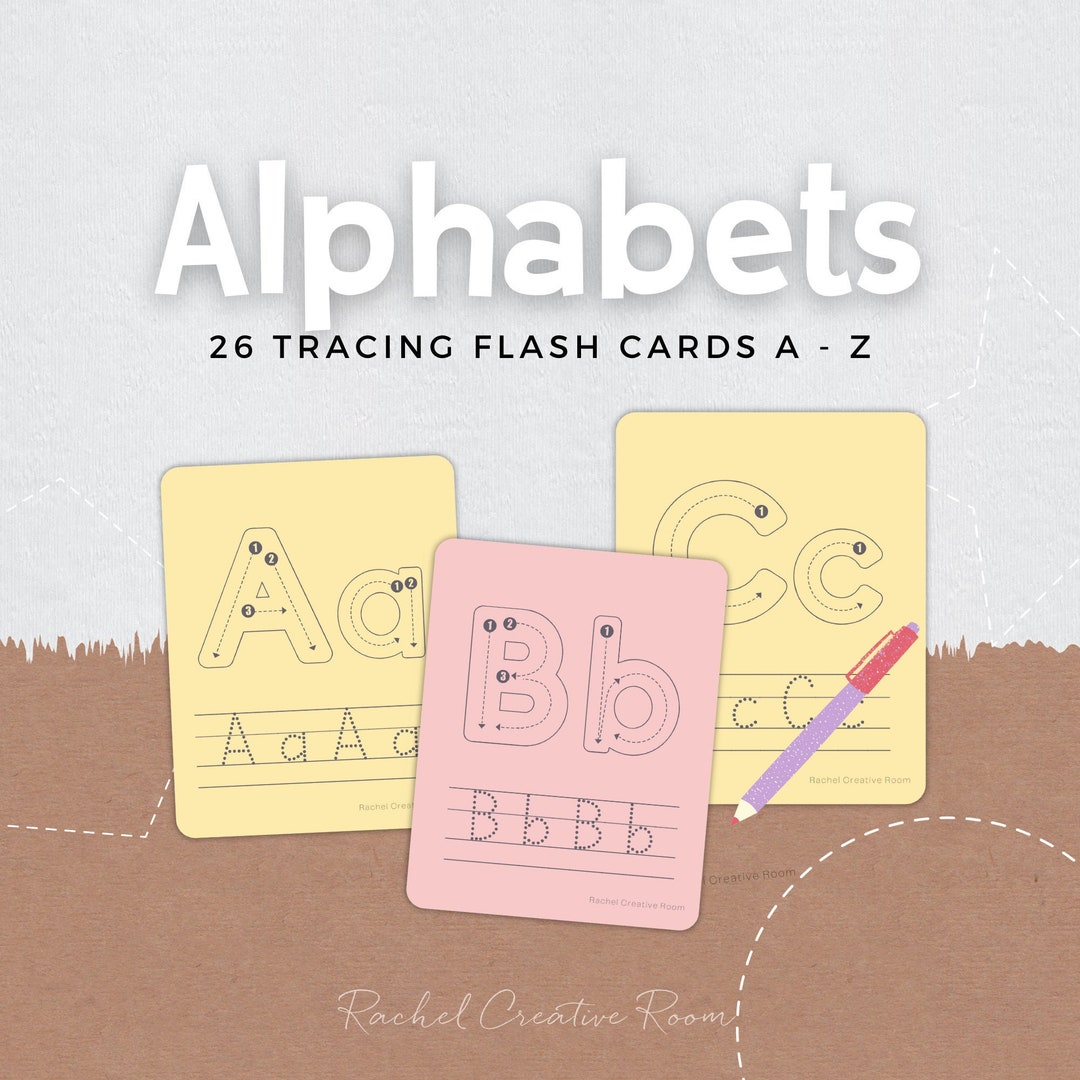 Colorful Learning ABC and 26 Alphabet Flash Cards | A- Z | Preschool ...