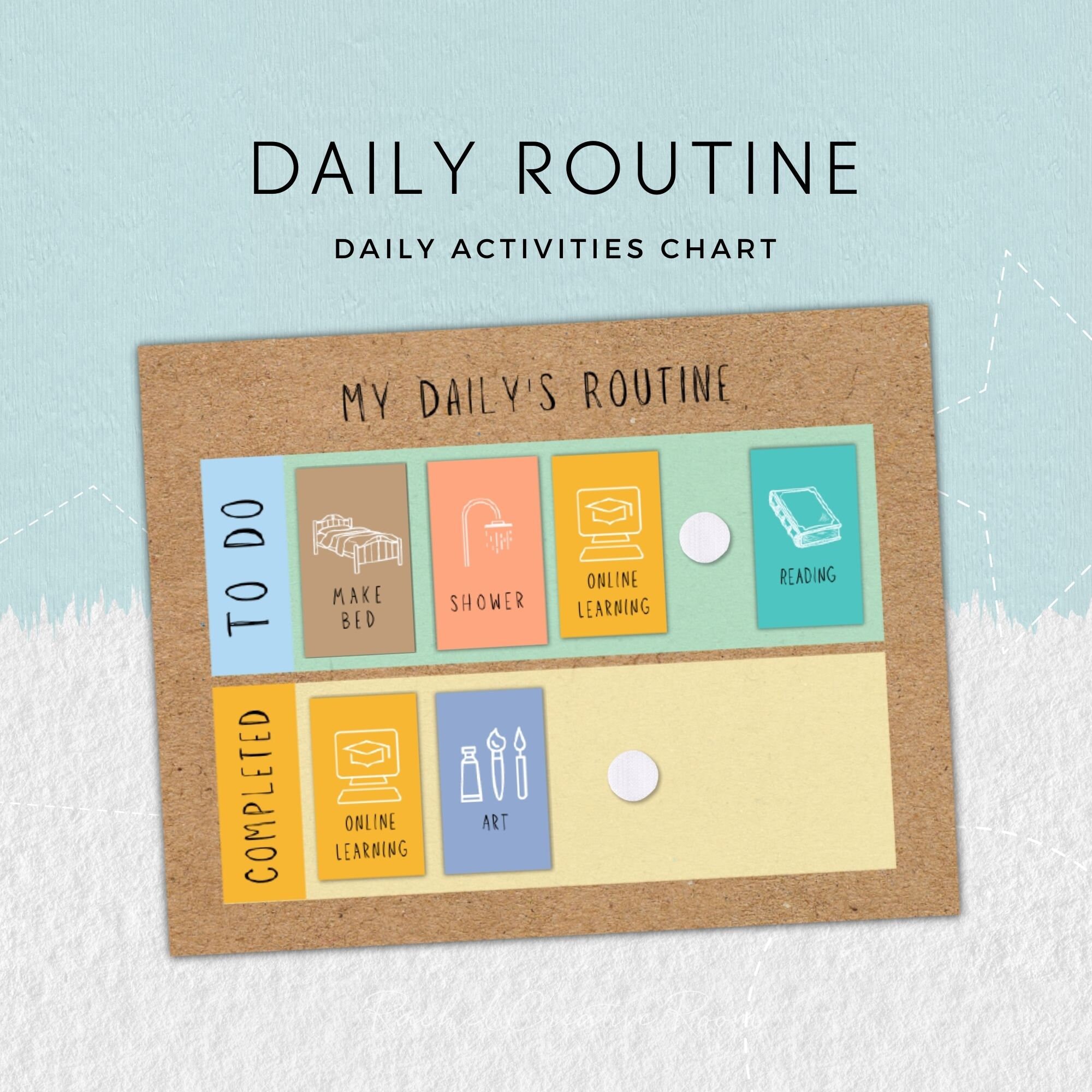 Responsibility & Routine Chart Printable Chore Chart Responsibility ...