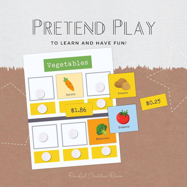 Educational Pretend Play at Grocery Store Bundle Printable ...