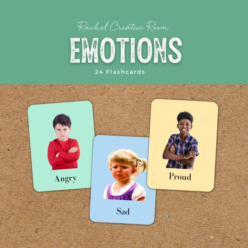 Exploring Feelings, the Power of Emotion Flashcards - Etsy