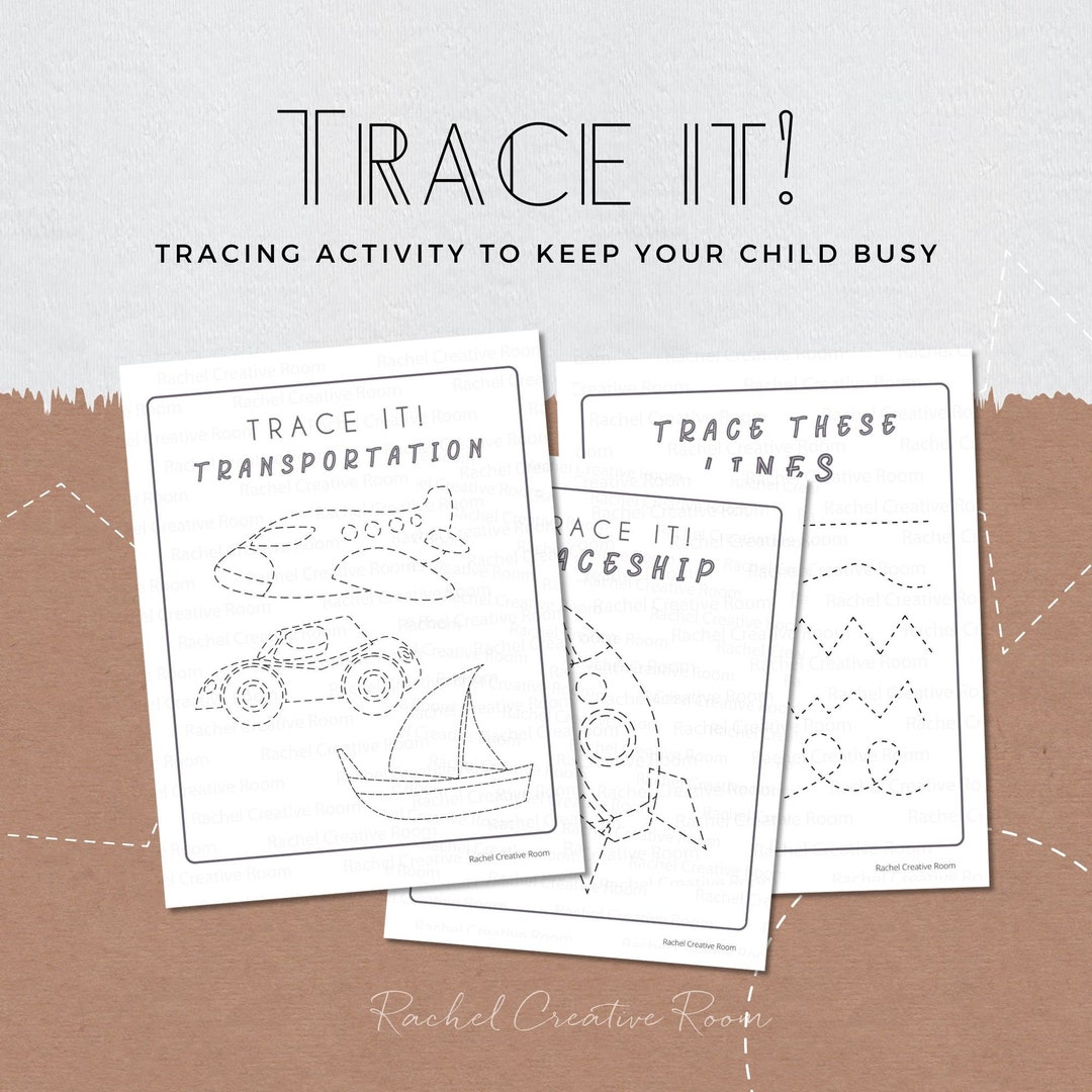 Printable Learning and Tracing Set | Transportation & Vehicles ...