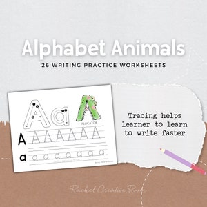 Alphabet Writing Practice Educational Worksheets, Writing Worksheet ...