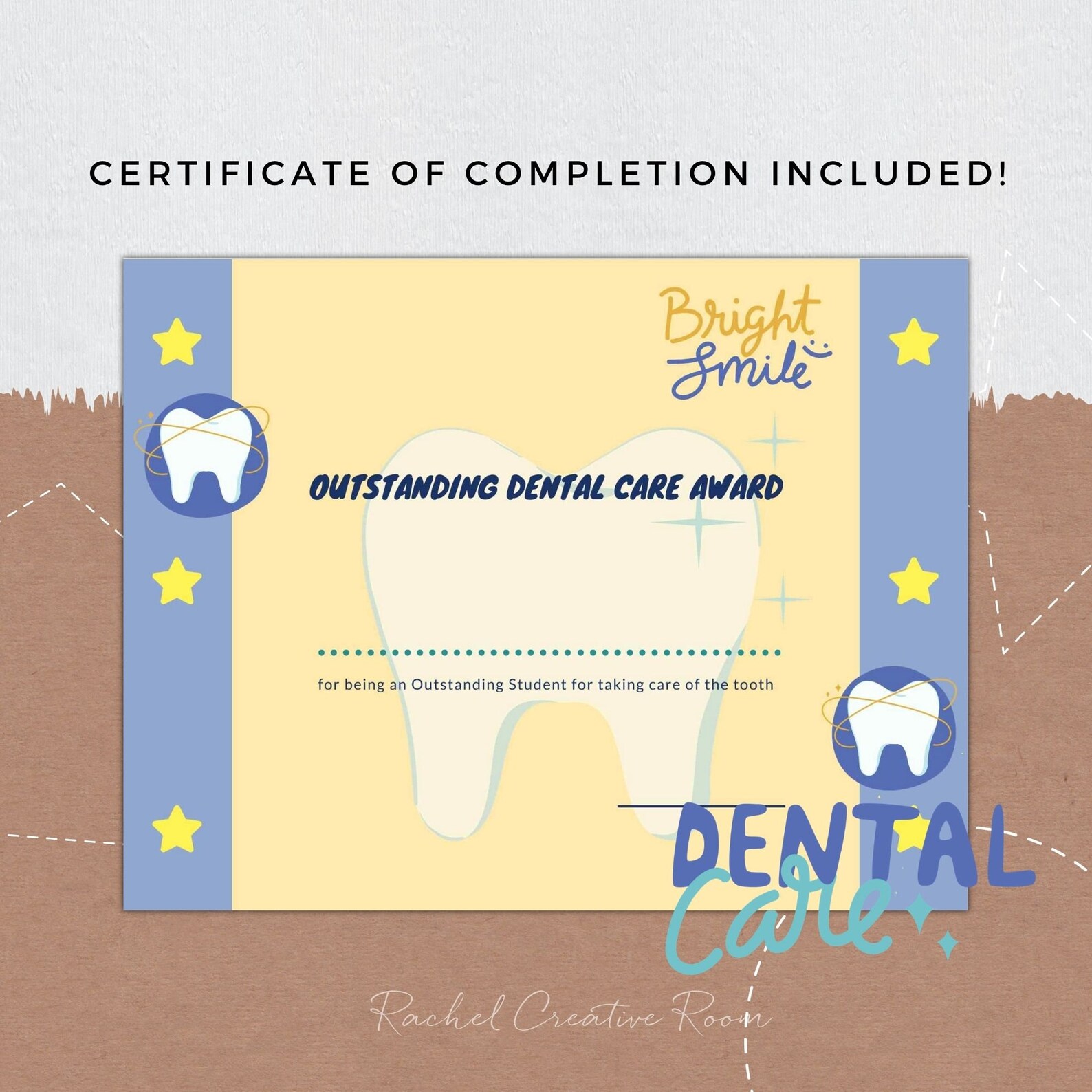 Printable Dental Care Activity Toddler Pretend Play Oral Hygiene ...