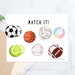 Printable Matching Activity Toddler Busy Page | Sports | Balls ...