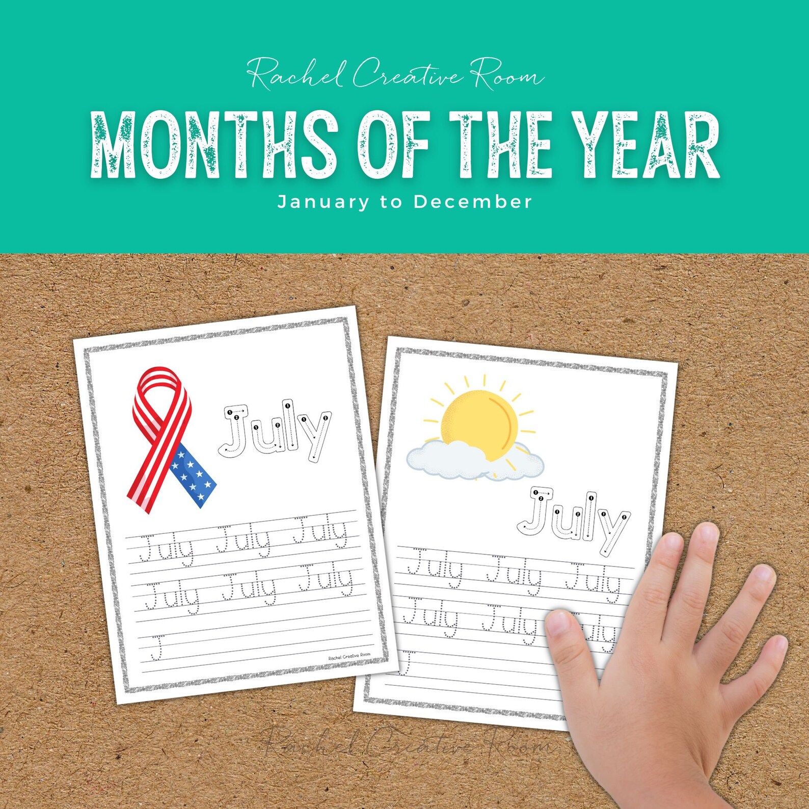 Months of the Year Writing Practice, Months, Writing, Educational ...