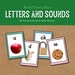Letters and Sounds Educational Learning Cards, Letter Sound Flashcards ...