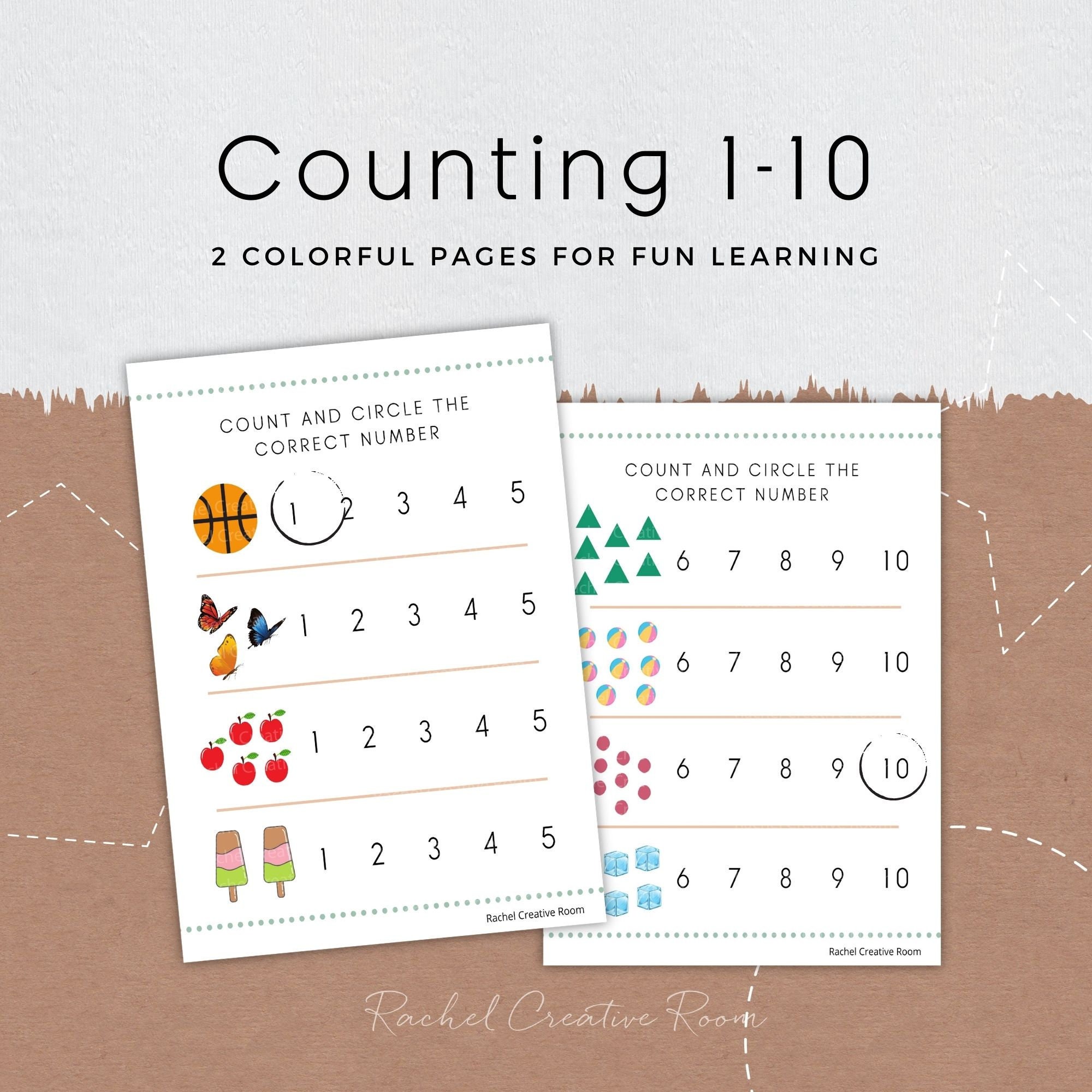 Educational Counting 1 to 10 | Learning Numbers | Learning Counting | 1 ...