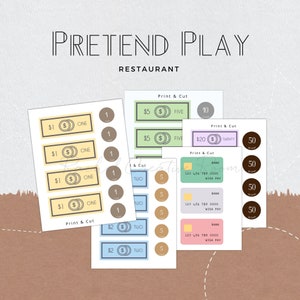 Pretend Play at Restaurant Bundle Fun & Engaging Activity Pretend Play ...
