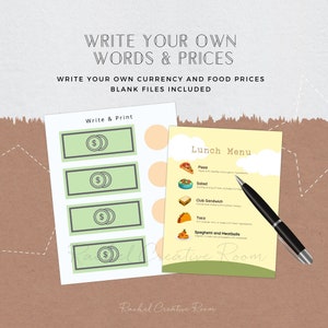 Pretend Play at Restaurant Bundle Fun & Engaging Activity Pretend Play ...