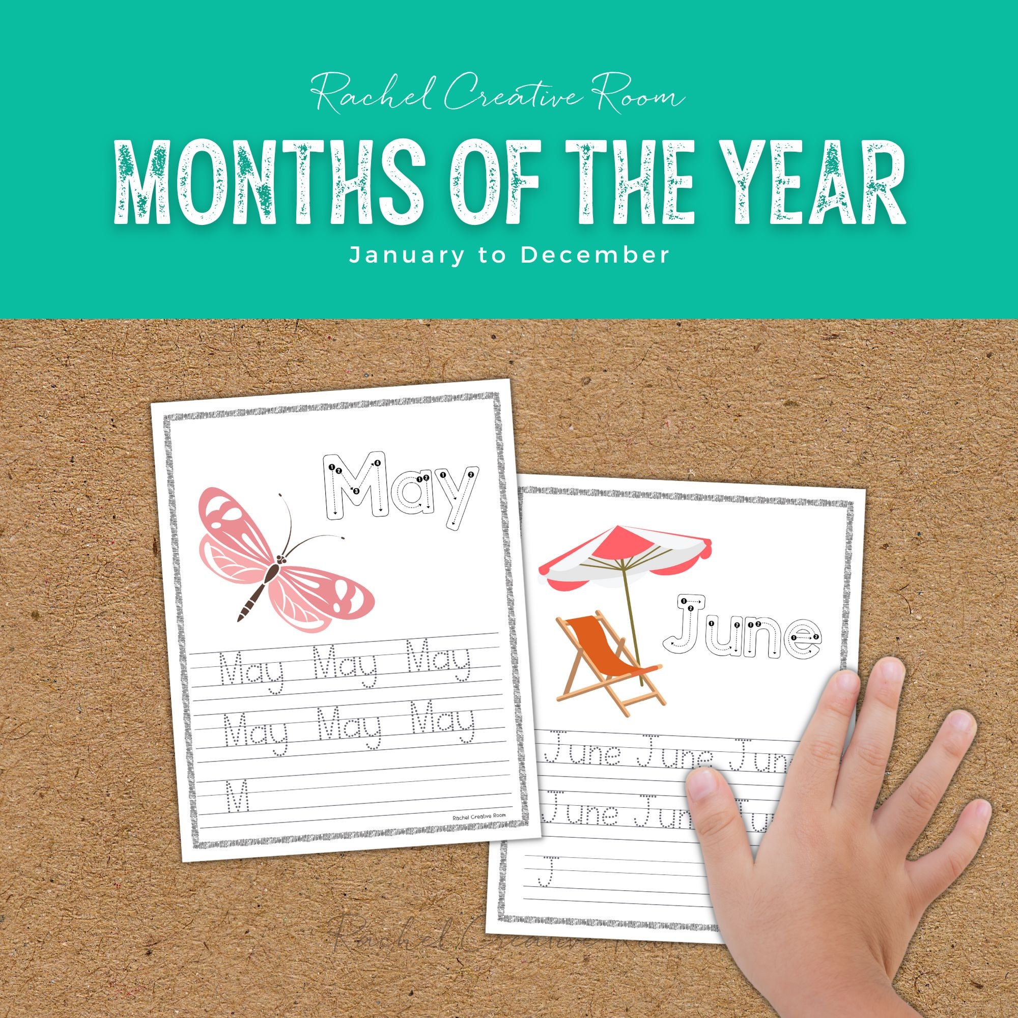 Months of the Year Writing Practice, Months, Writing, Educational ...